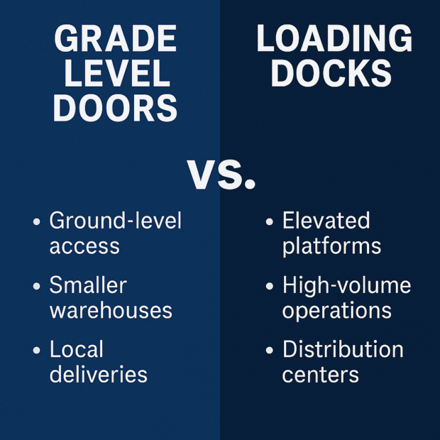 Choosing Between Grade Level Doors and Loading Docks for Your Warehouse ...